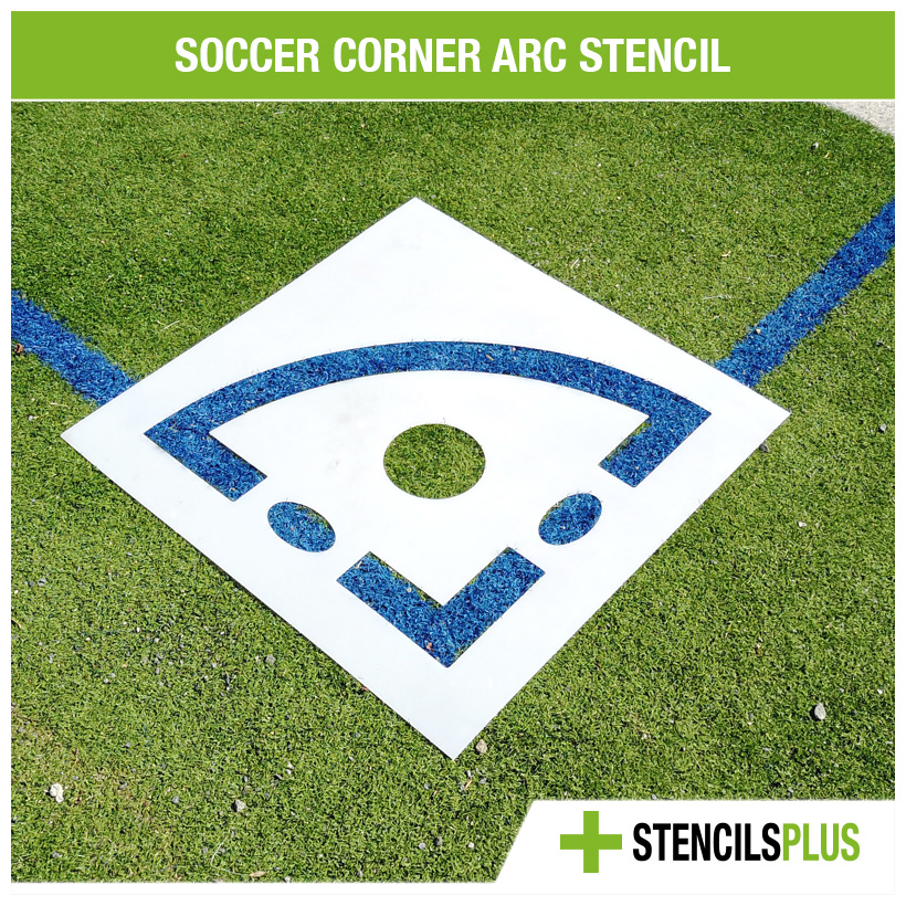 SOCCER CORNER ARC - Stencils Plus