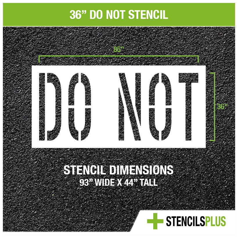 36" Word Stencils Archives - Stencils Plus