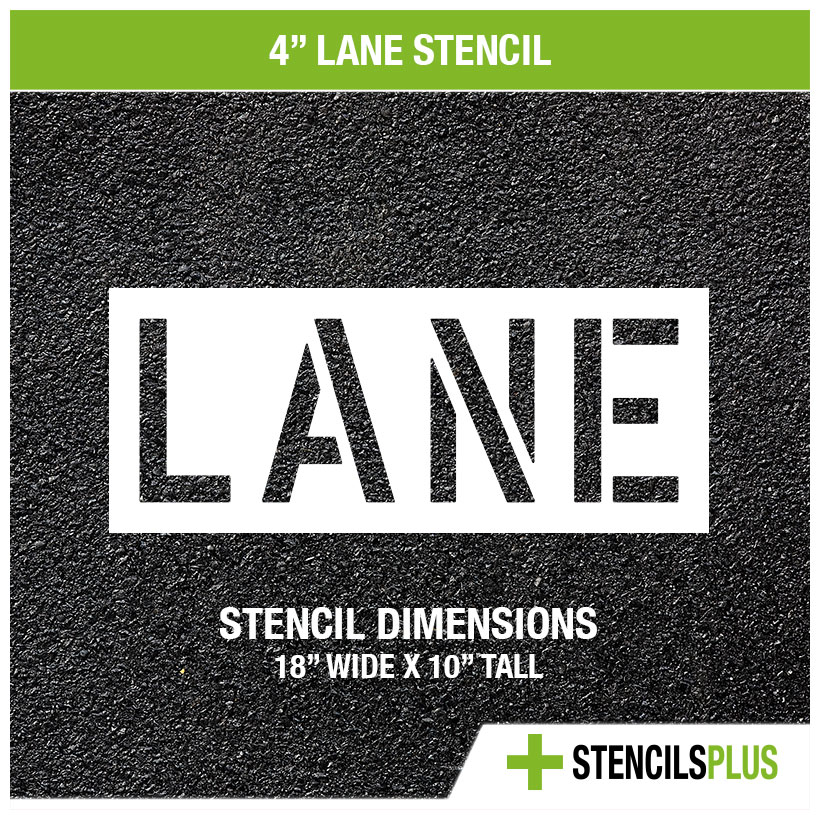 4 inch Lane Stencil | Parking Lot Stencil | Fire Lane Stencil ...