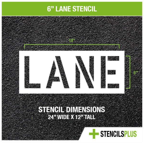 6 inch Lane Stencil | Parking Lot Stencil | Fire Lane Stencil ...