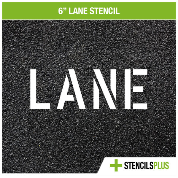 6 inch Lane Stencil | Parking Lot Stencil | Fire Lane Stencil ...